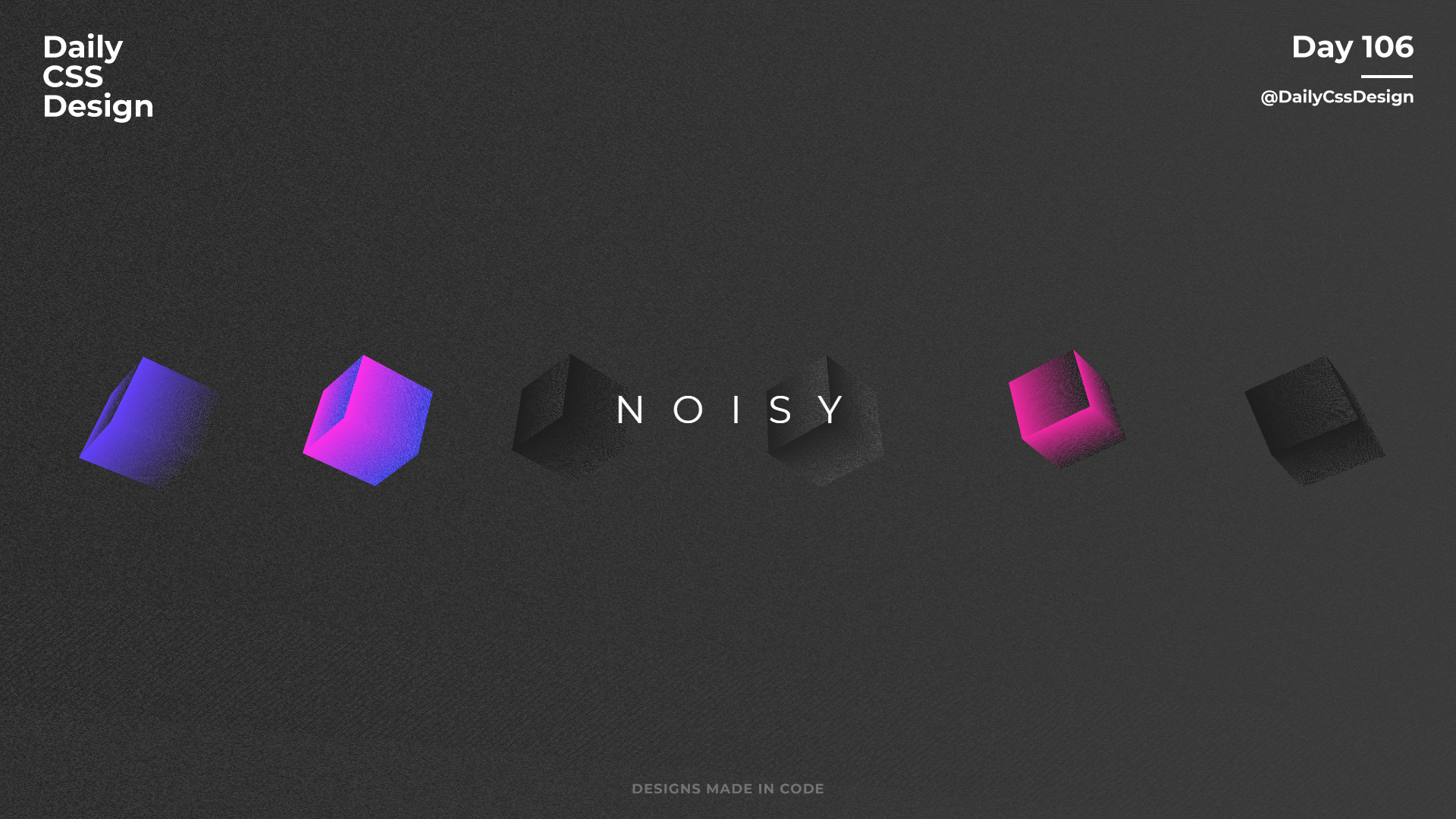 Day 106 - Daily CSS Design