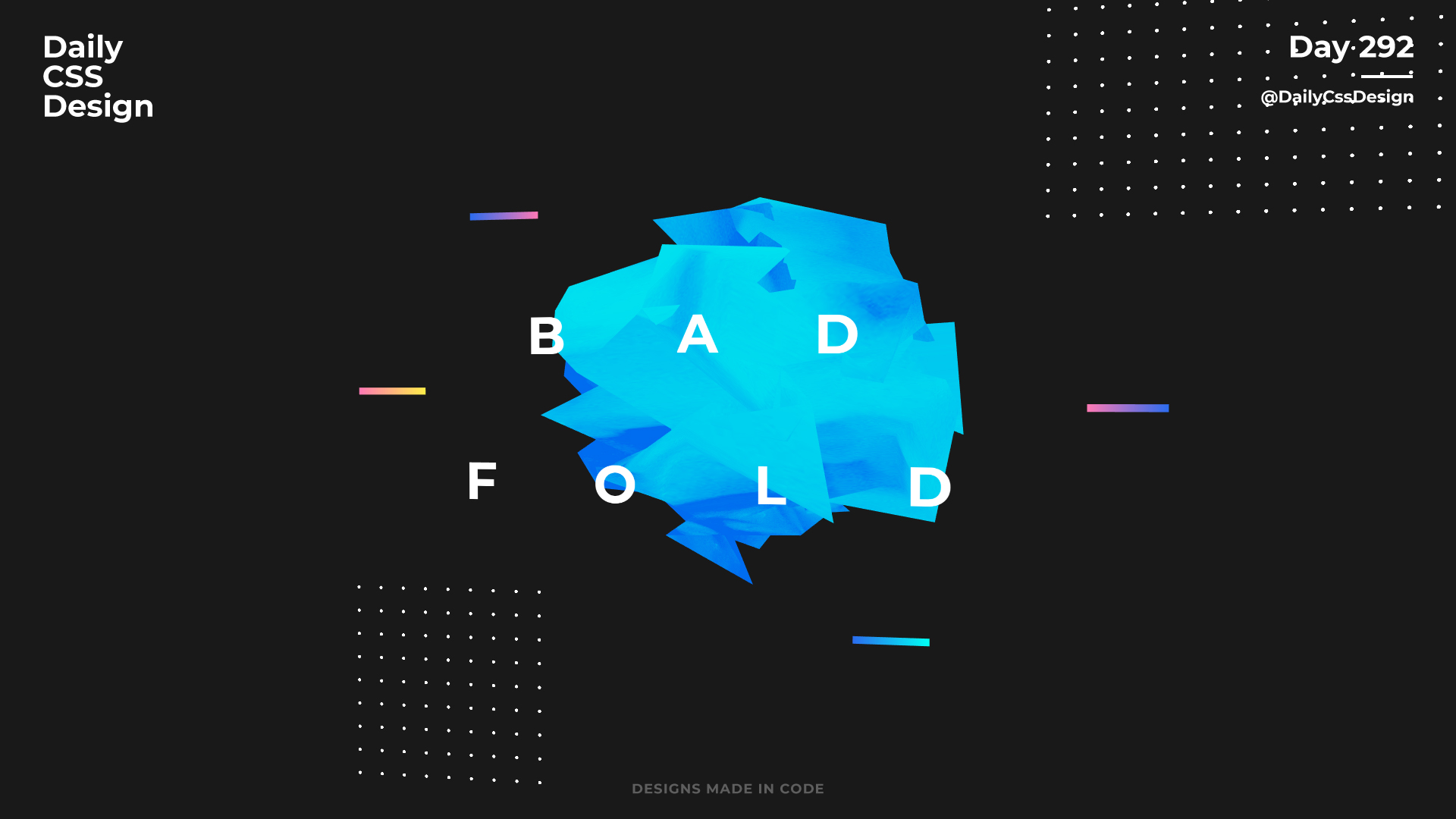 Day 292 - Daily CSS Design