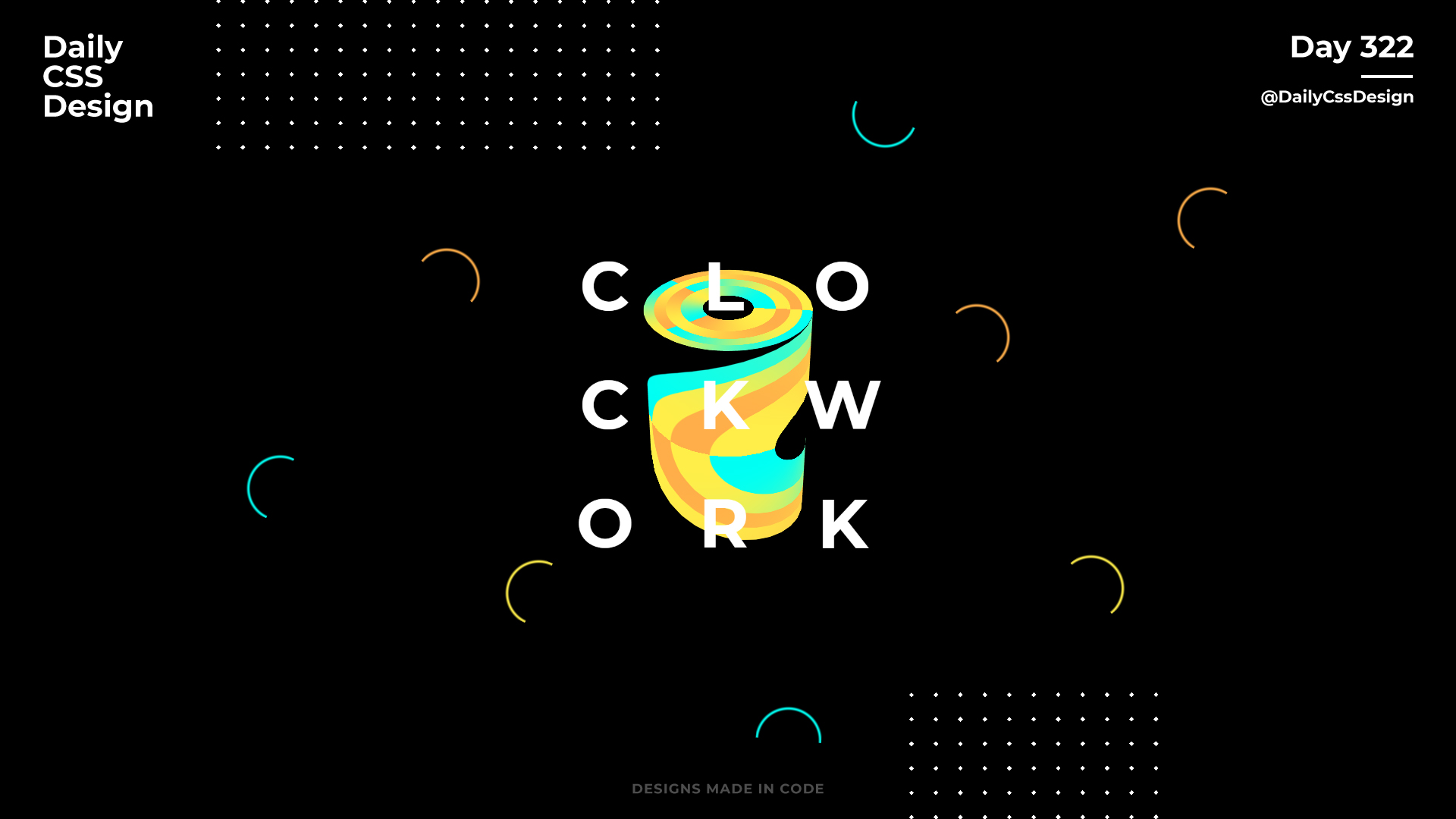 Day 322 - Daily CSS Design