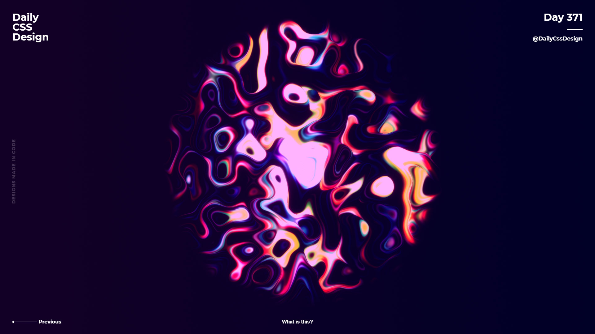 Day 371 - Daily CSS Design