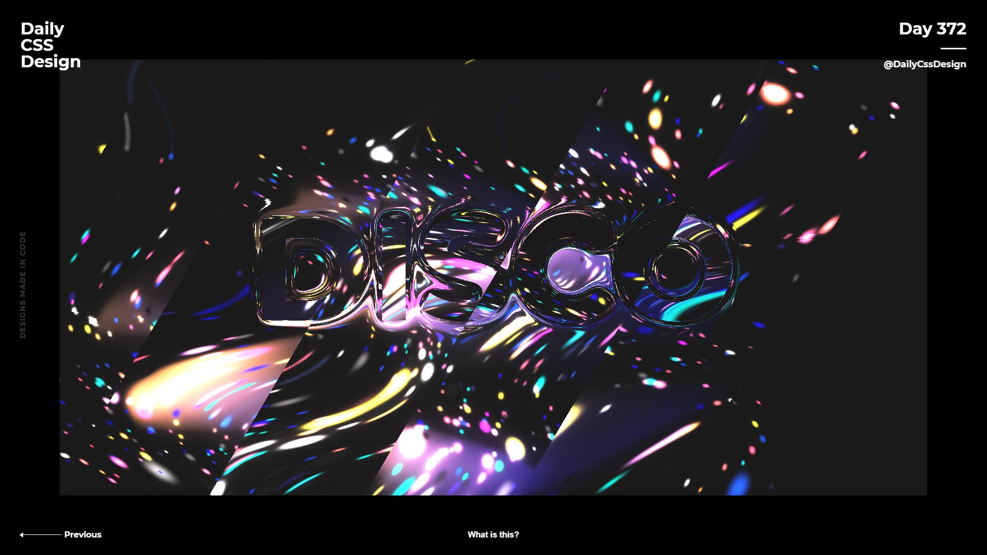 Day 372 - Daily CSS Design