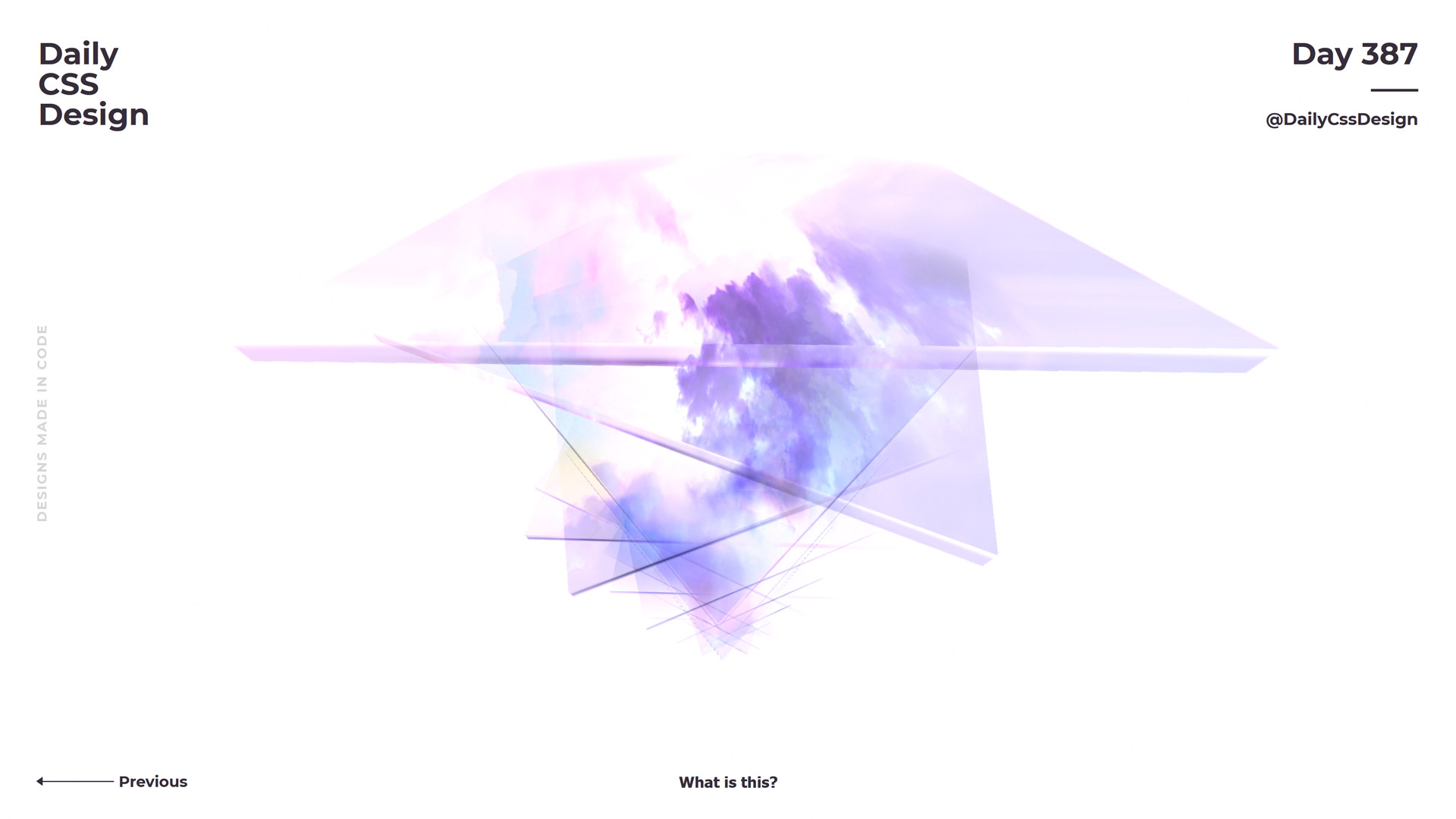 Day 387 - Daily CSS Design