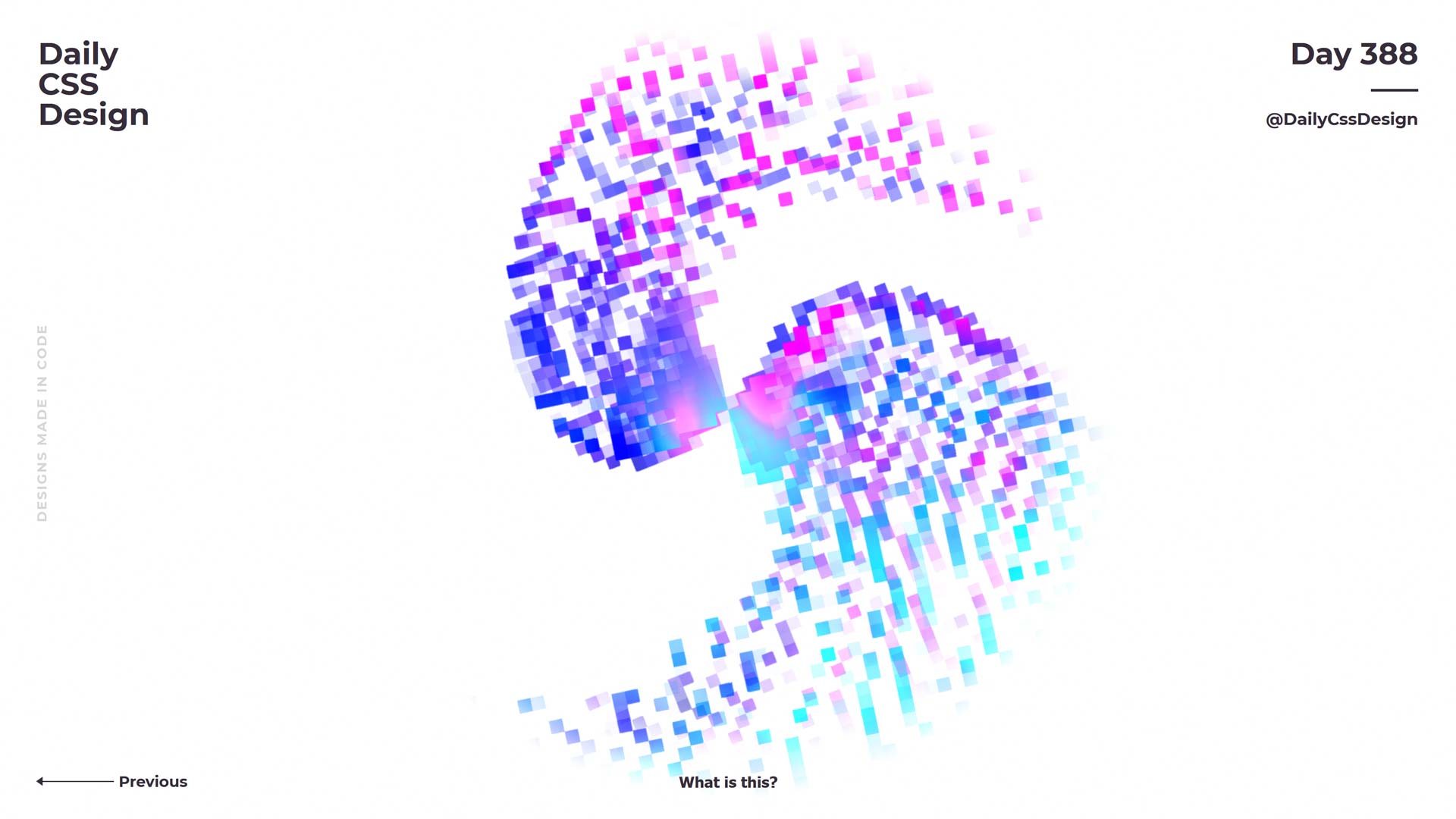 Day 388 - Daily CSS Design